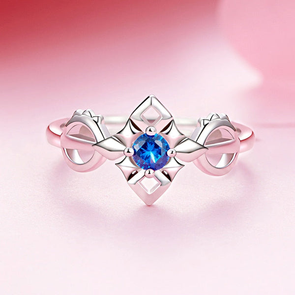 Unisex 925 Sterling Silver Genshin Impact Character Adjustable Ring ...