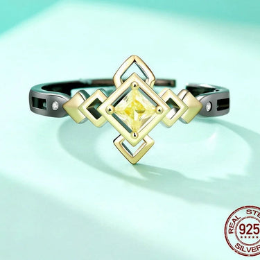 Unisex 925 Sterling Silver Genshin Impact Character Adjustable Ring ...