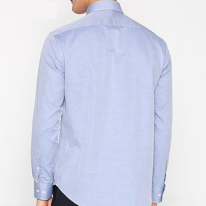 Autumn' and 'Spring Oxford Denim Long Sleeve Plain Men’s Shirts in 8 C – GeraldBlack.com