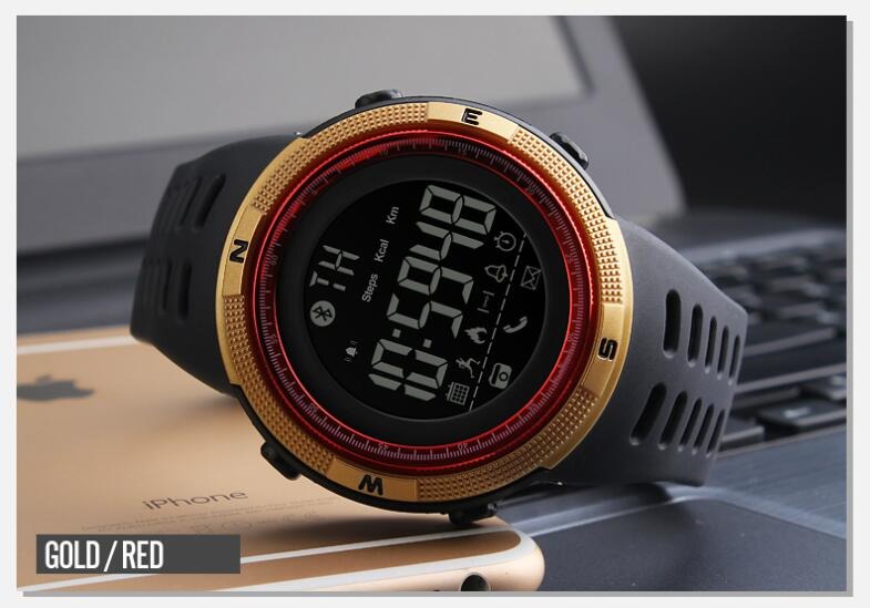 Bluetooth Digital Smart Watch for Apple IOS & Android with 50m Waterpr ...