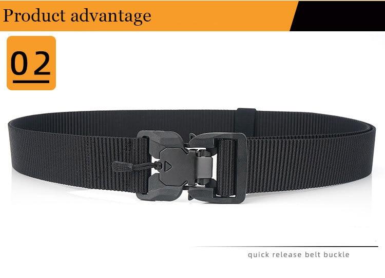 Canvas Nylon Quick Release Buckle Army Combat Tactical Belts for Men ...