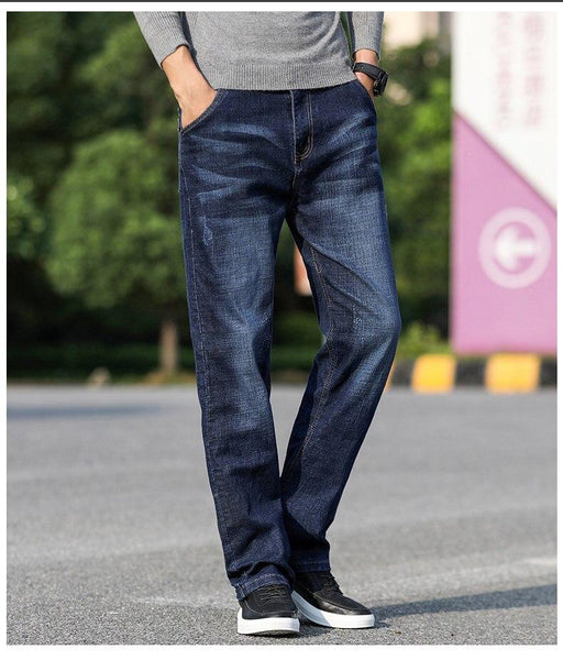Casual Fashion Wide Leg Relax Boot Cut Straight Jeans for Men ...