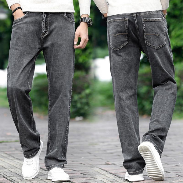 Casual Fashion Wide Leg Relax Boot Cut Straight Jeans for Men ...