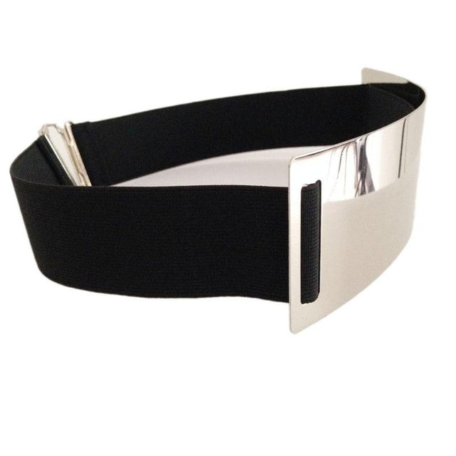 Designer Gold Silver Classy Elastic Ceinture Women's Belts in 5 Colors ...