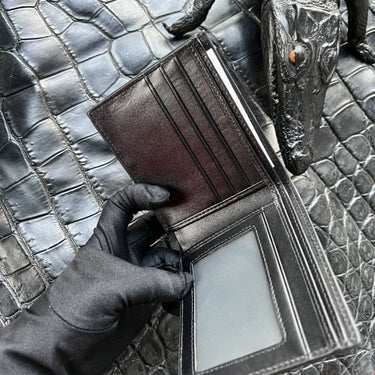 Men's Luxury Style Genuine Leather High-Grade Card Holder Wallet ...