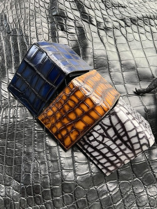 Men's Luxury Style Genuine Leather High-Grade Card Holder Wallet ...