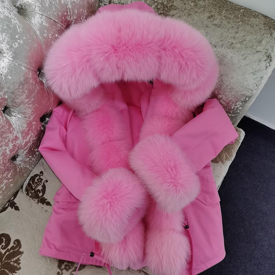 High Street Style Women's Natural Raccoon Fur Hooded Winter Jackets & – GeraldBlack.com