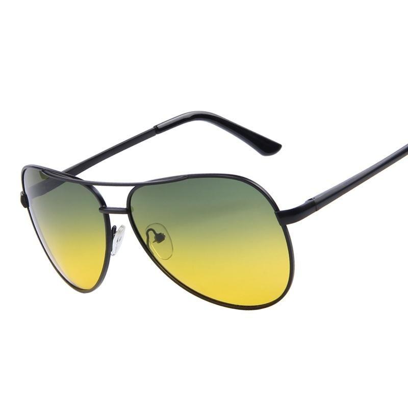 Men's Polaroid Night Vision Driving Sunglasses with 100% Polarized Len ...