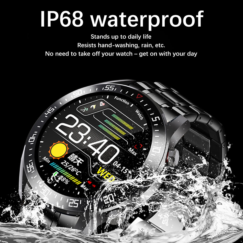 Men's Steel Band Digital Luminous Auto Date LED Display Smart Watch ...