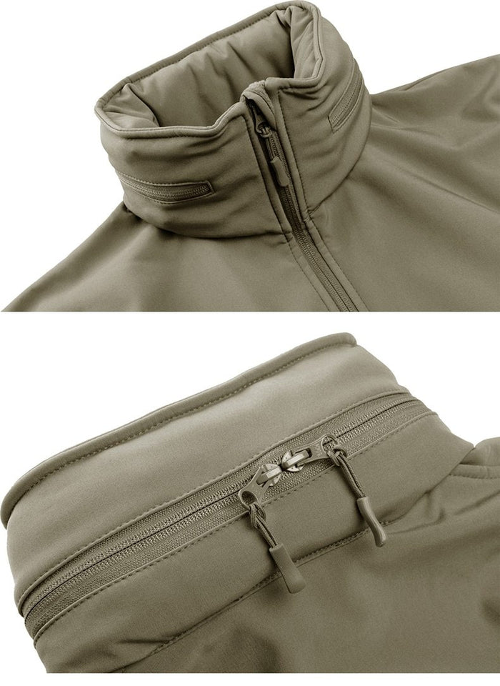 Men's Tactical Softshell Fleece Waterproof Windproof Military Jacket ...