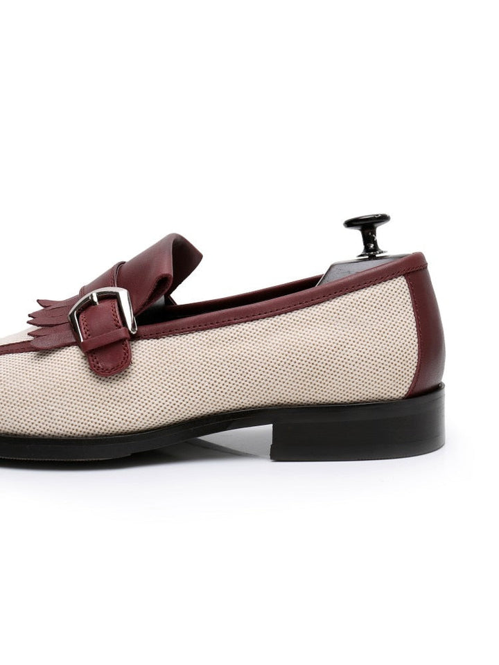 Men's Vintage British Business Style Patchwork Buckle Slip-On Loafers ...