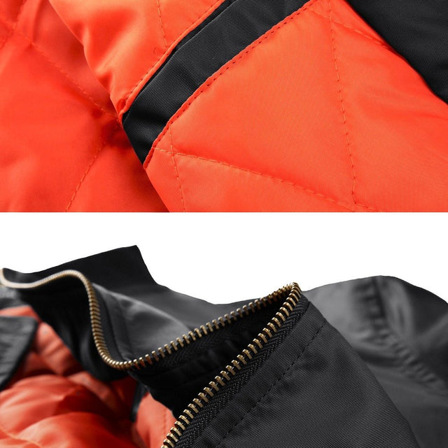 Men's Winter Casual Cotton Padded Pilot Army Bomber Military Jackets ...