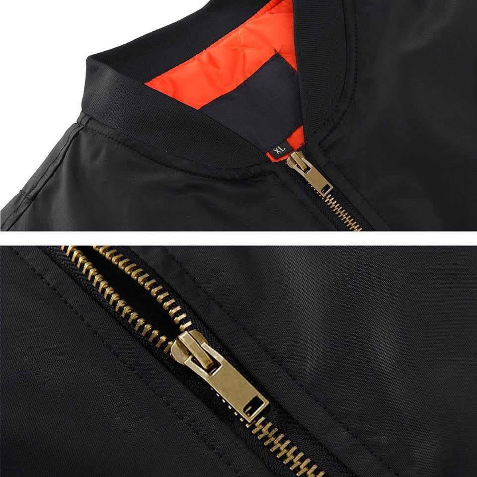 Men's Winter Casual Cotton Padded Pilot Army Bomber Military Jackets ...