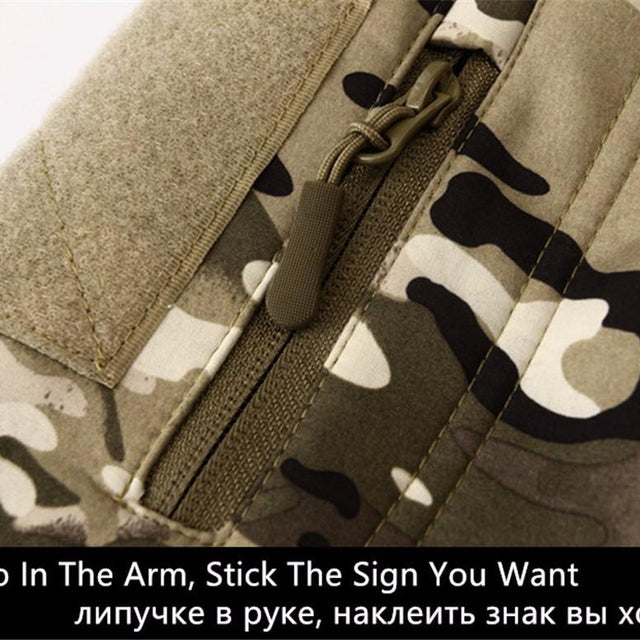 Military Style Camouflage Men's Softshell US Army Tactical Hooded Jack ...