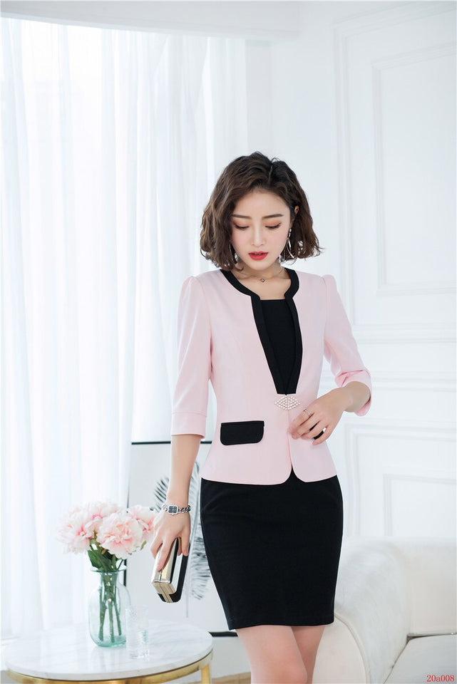 Novelty Fashion Styles Formal OL Styles Women Business Suits with 2 Pi ...