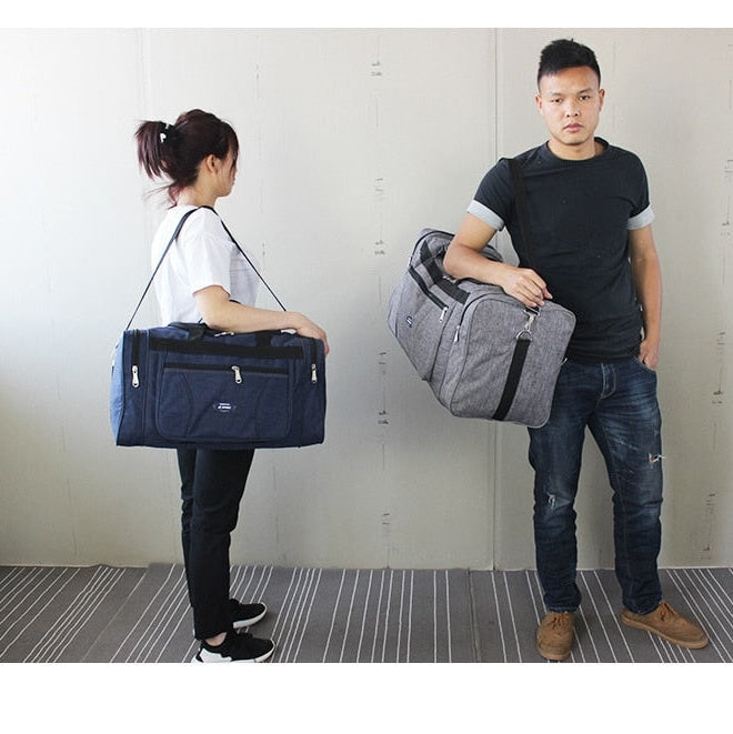 Unisex 70cm Oxford Waterproof Large Capacity Sports Travel Duffle Bags – GeraldBlack.com