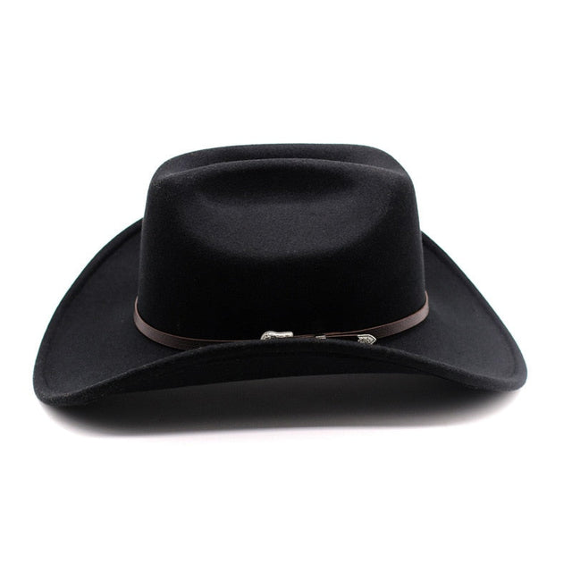 Vintage Casual Style Wide Brim Western Jazz Cowboy Hat for Unisex ...