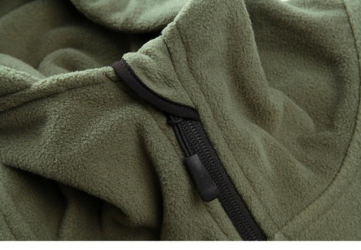 Winter Airsoft Military Fleece Tactical Thermal Hooded Jacket Coat ...