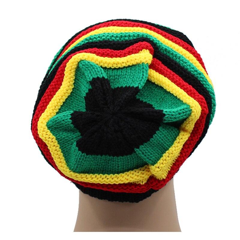 Women's Winter Casual Fashion Cotton Acrylic Striped Knitted Mask Caps ...