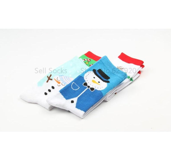 Year Santa Claus Christmas Snow Cotton Long Unisex Socks – GeraldBlack.com